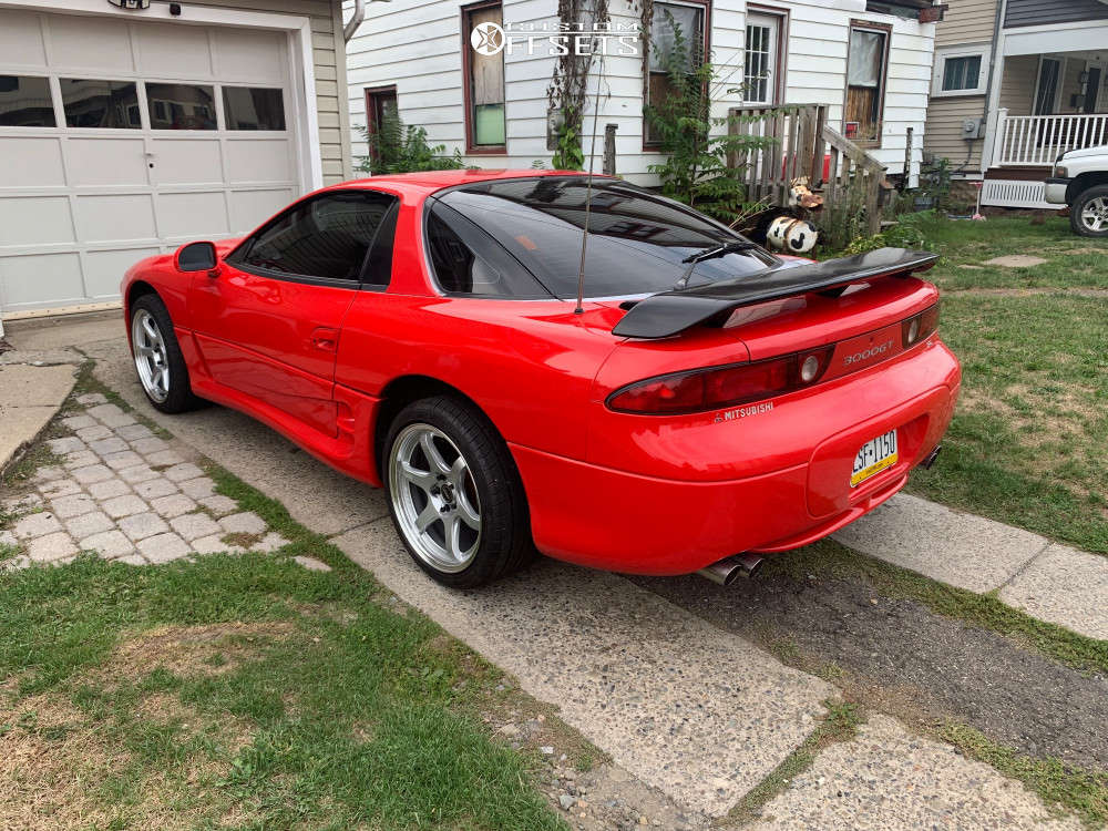 1996 Mitsubishi 3000GT with 18x9.5 35 ESR Ap6 and 265/35R18 Vercelli ...
