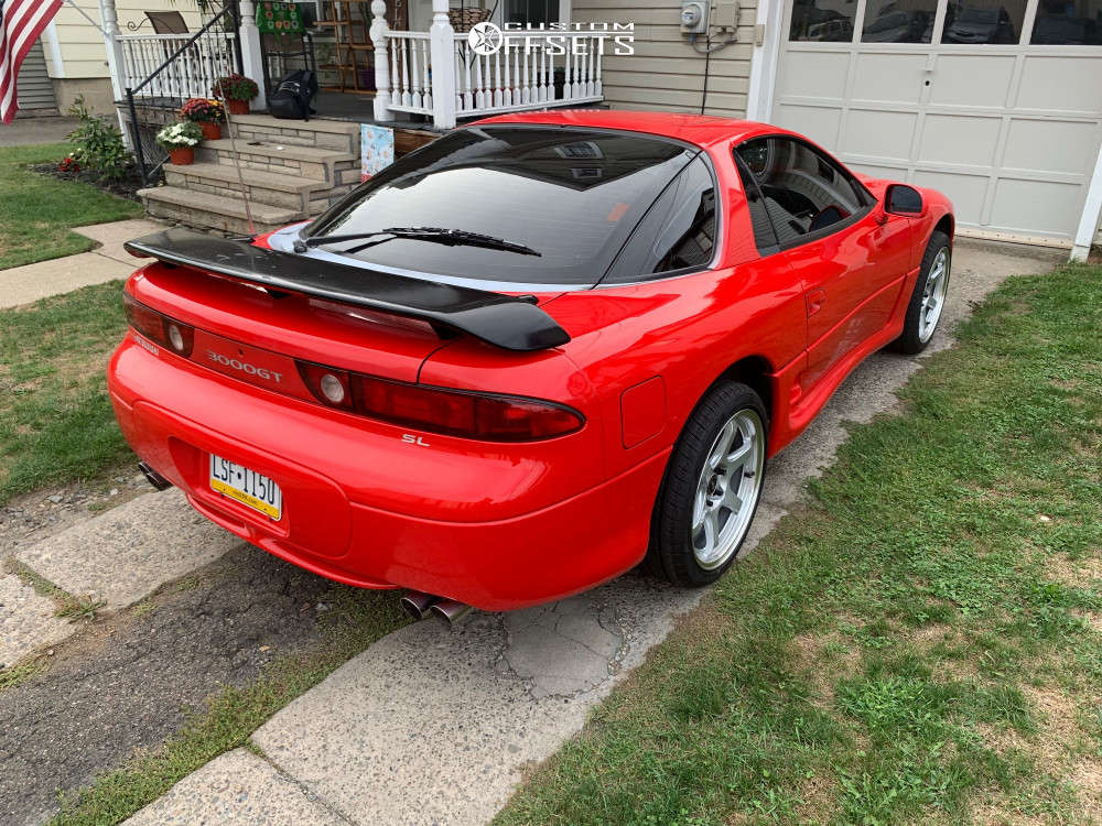 1996 Mitsubishi 3000GT with 18x9.5 35 ESR Ap6 and 265/35R18 Vercelli ...