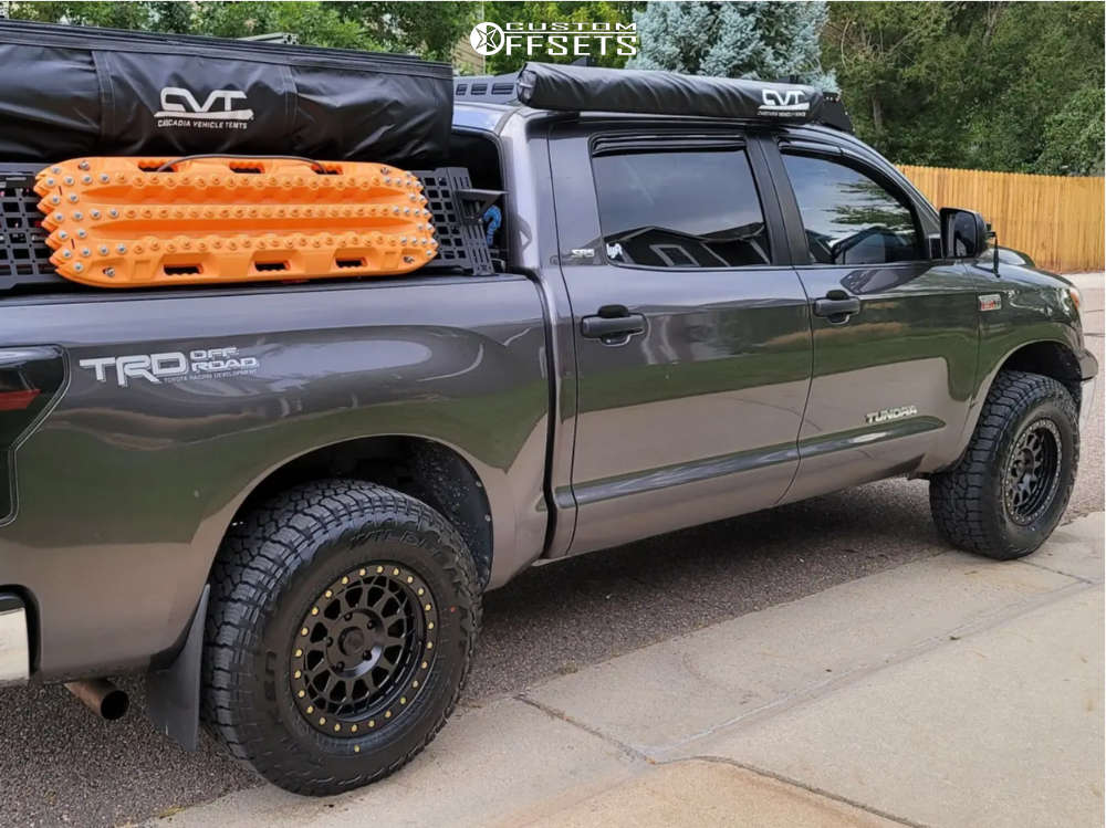 2011 Toyota Tundra with 18x9.5 12 Black Rhino Primm and 295/70R18 ...