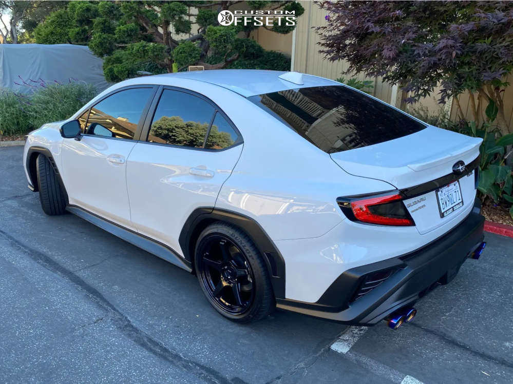 2022 Subaru WRX with 18x9.5 38 Enkei Ts-5 and 245/40R18 Dunlop Sport ...