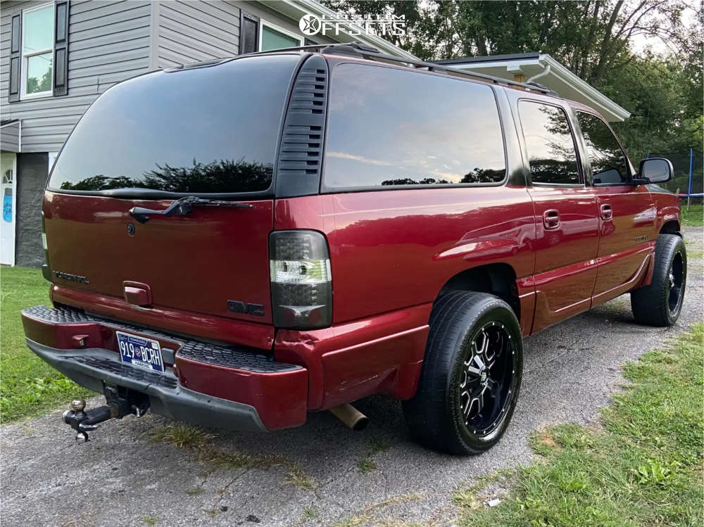 2003 GMC Yukon XL 1500 with 20x10 -19 Mayhem Fierce and 275/55R20 ...