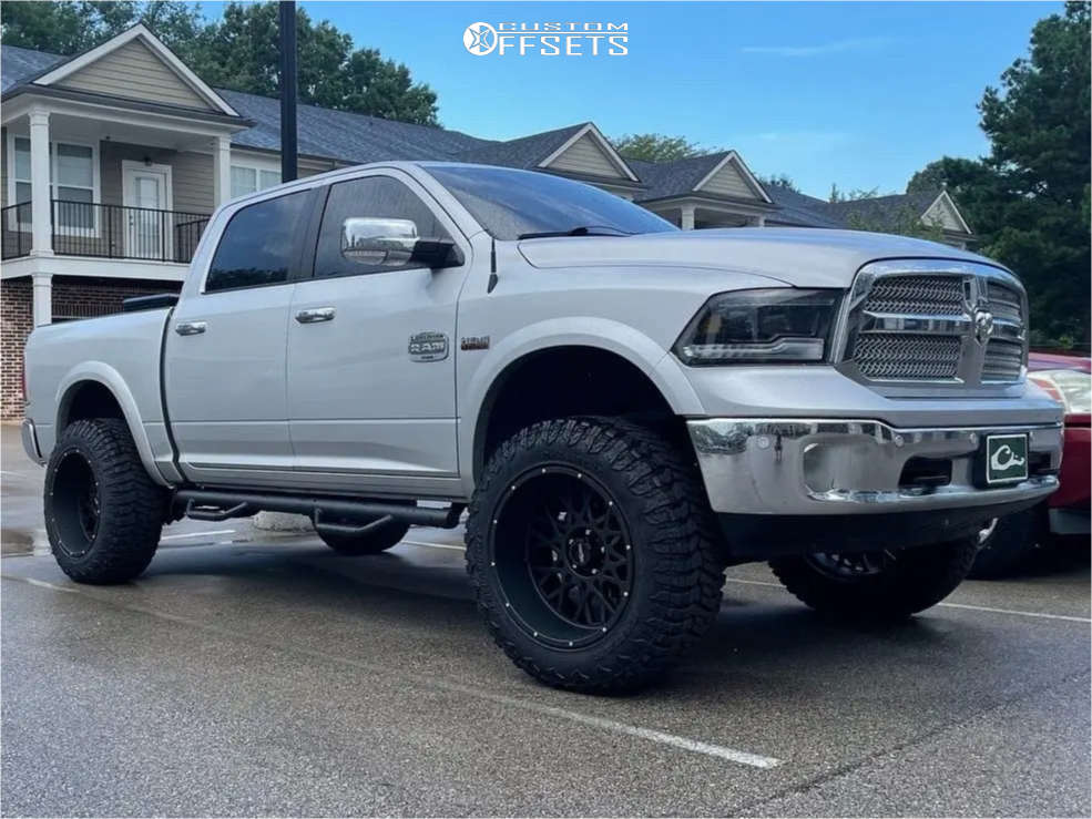 2014 Ram 1500 with 22x12 -51 Vision Rocker and 37/12.5R22 Radar ...