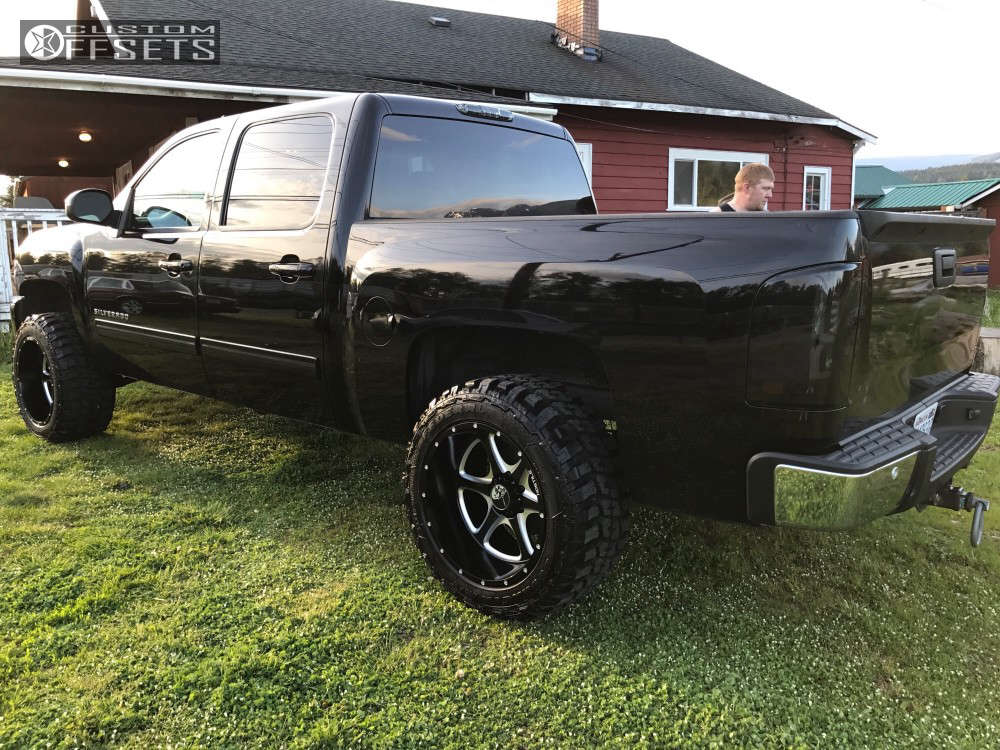 2012 Chevrolet Silverado 1500 with 20x12 -44 Hostile Exile and 33/12 ...