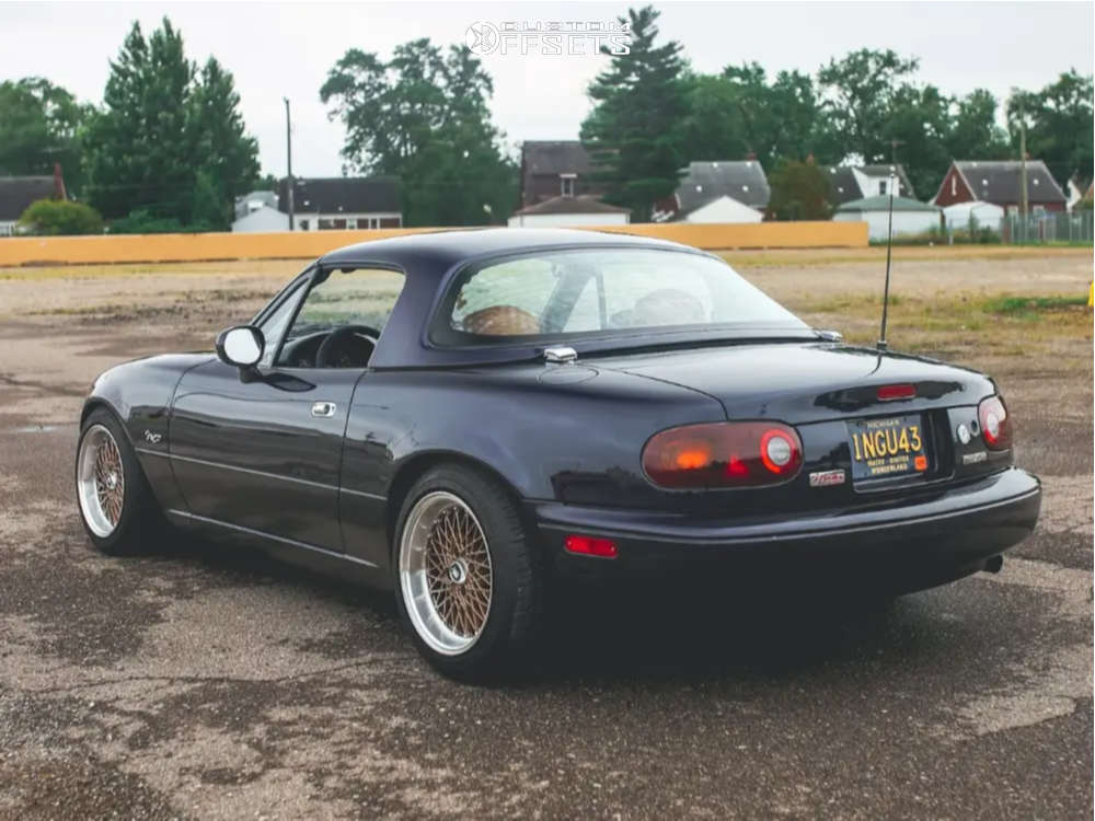 1996 Mazda Miata with 15x8 20 MST Mt16 and 195/50R15 Toyo Tires Extensa ...