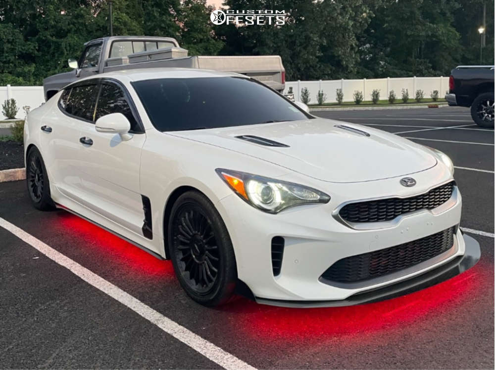 2019 Kia Stinger with 19x8.5 35 Rotiform Buc-m and 245/40R19 Goodyear ...