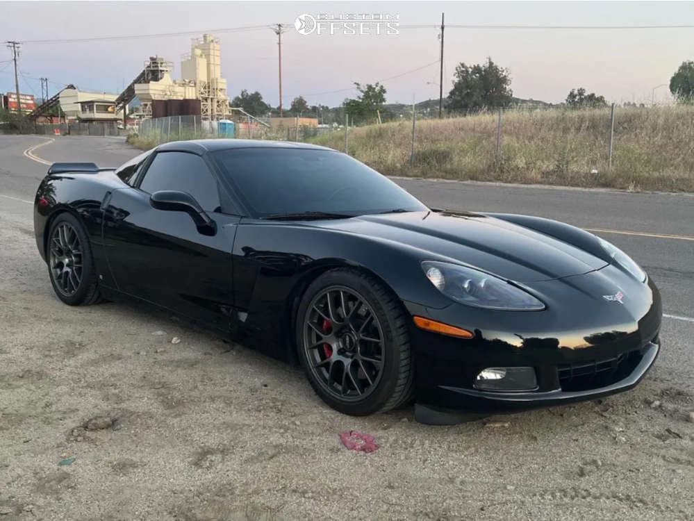 2008 Chevrolet Corvette with 18x10 58 Apex Ec-7 and 275/35R18 Michelin ...