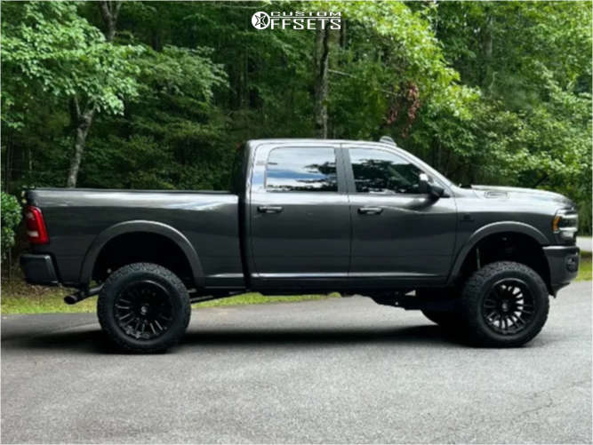 2021 Ram 2500 with 22x10 -18 Fuel Rebel 8 and 37/13.5R22 Milestar ...