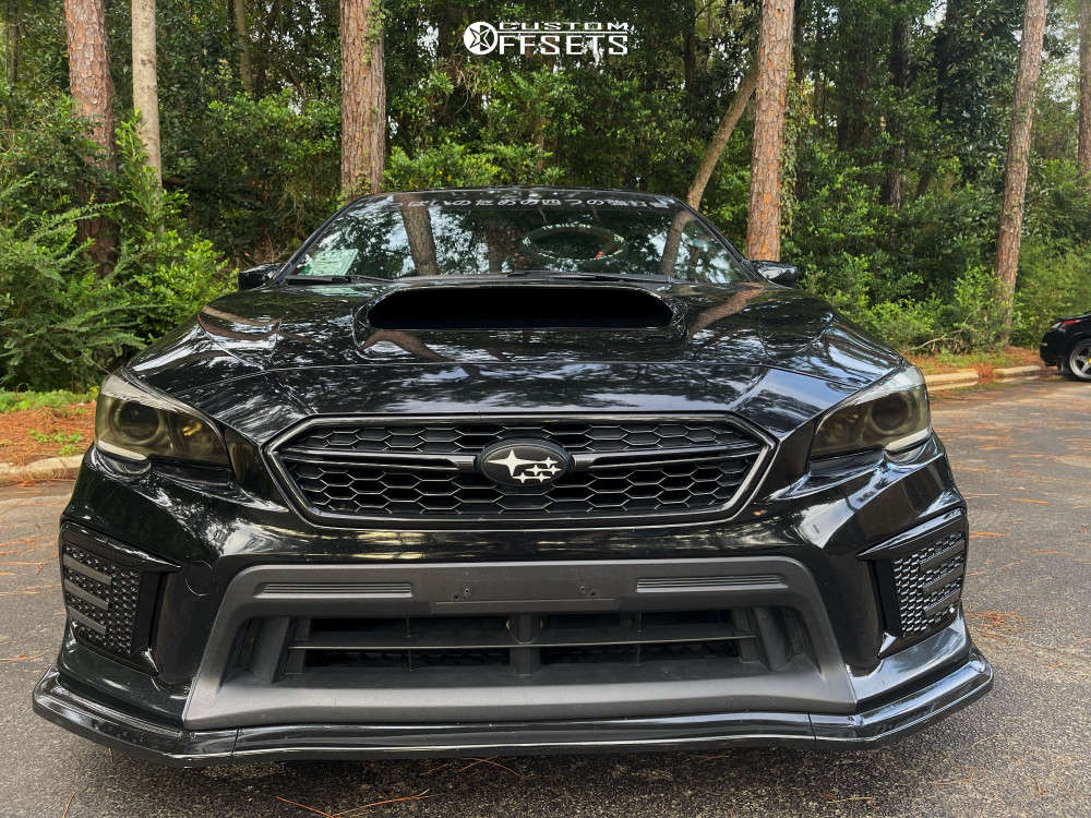 2018 Subaru WRX with 18x9.5 38 AVID1 Av6 and 245/40R18 Nitto Neo Gen ...