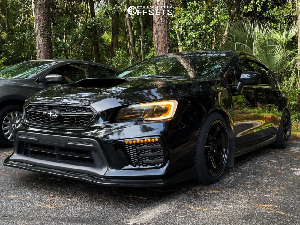 2018 Subaru WRX with 18x9.5 38 AVID1 Av6 and 245/40R18 Nitto Neo Gen ...
