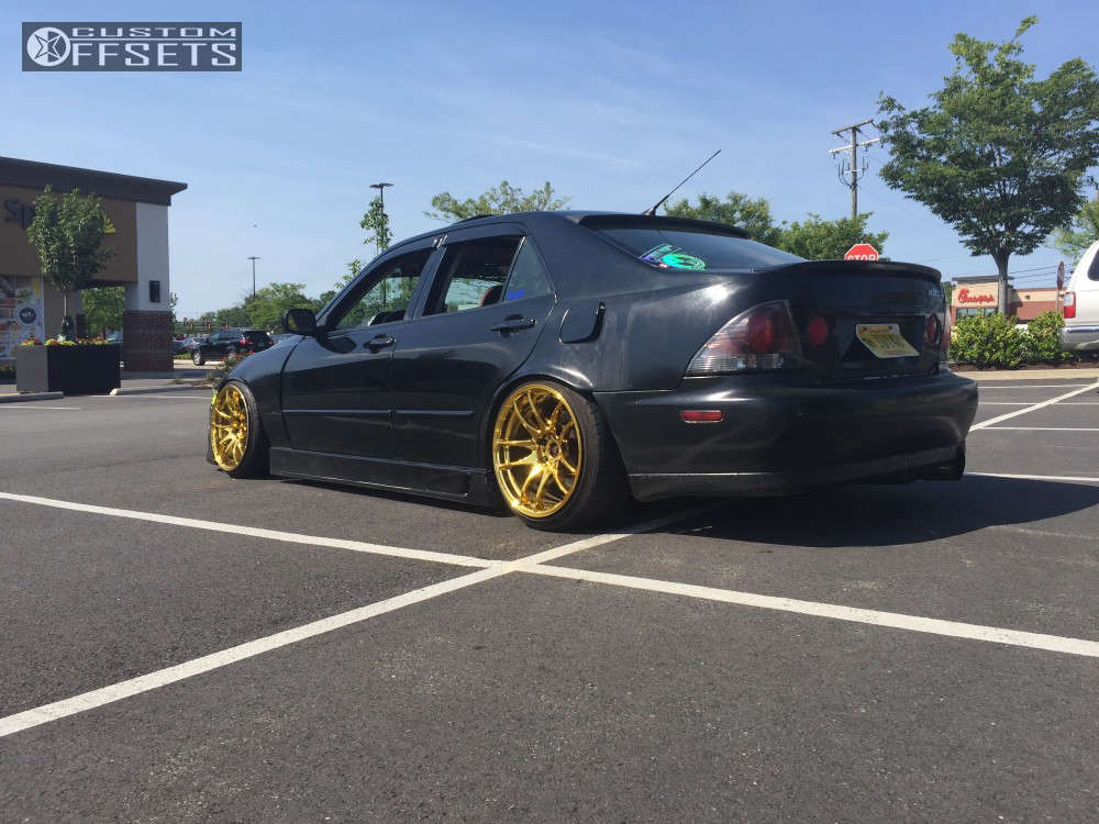 2003 Lexus IS300 with 18x9.5 12 Vordoven Forme 9 and 215/35R18 Delinte ...