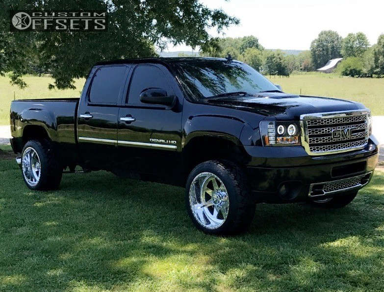 2011 GMC Sierra 2500 HD with 22x12 -40 American Force Independence Ss ...