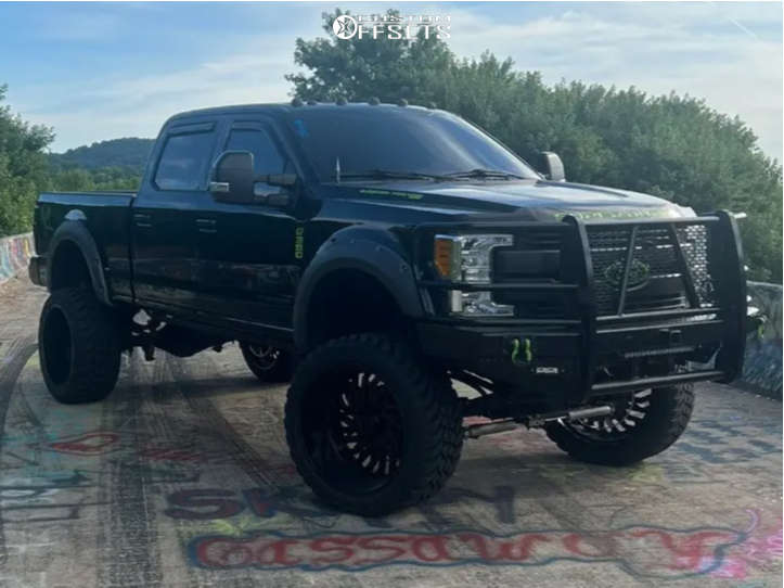 2017 Ford F-350 Super Duty with 26x14 -76 TIS 561B and 38/15.5R26 Fury ...