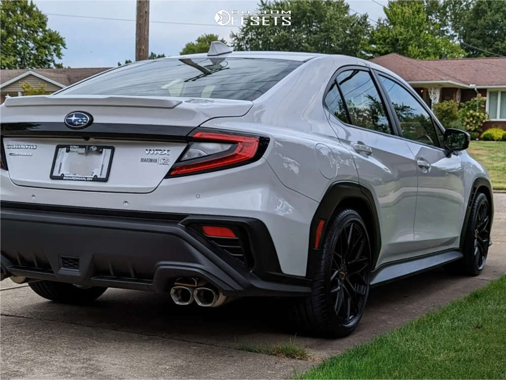 2022 Subaru WRX with 18x8.5 35 AVID1 Sl03 and 245/45R18 Dunlop Sp Sport ...