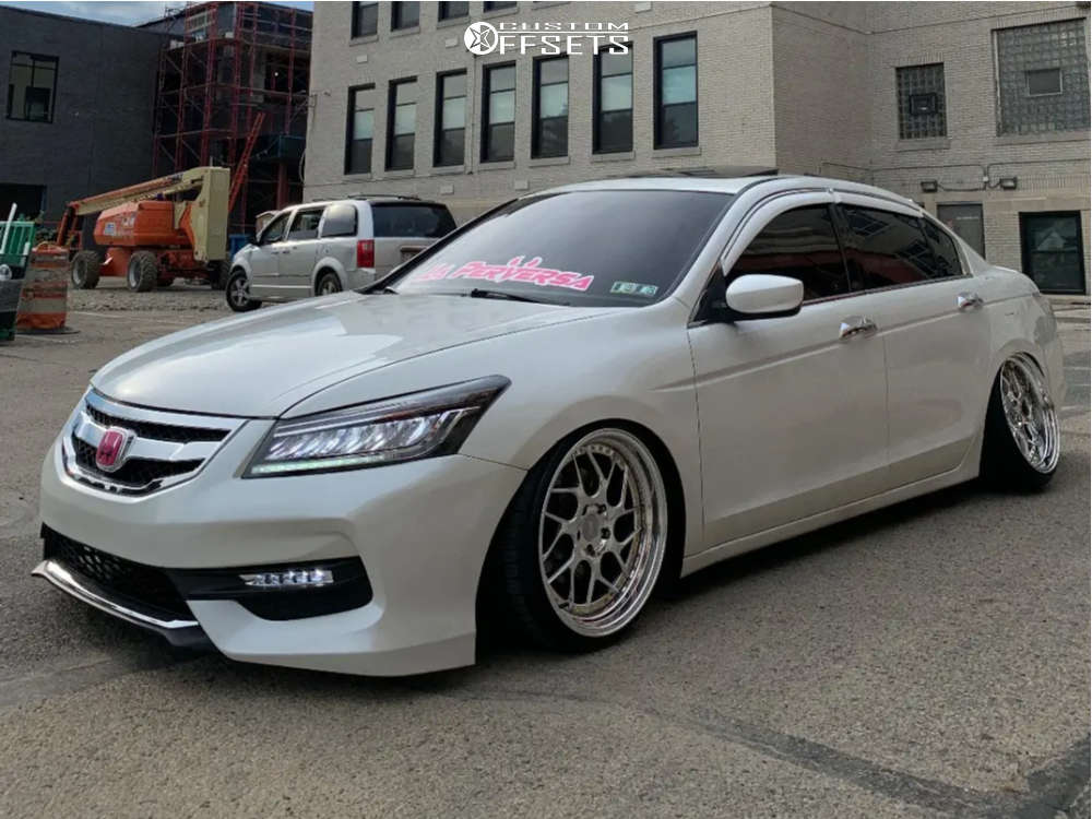 2010 Honda Accord with 19x9.5 22 Aodhan Ds01 and 215/35R19 Atlas Force ...