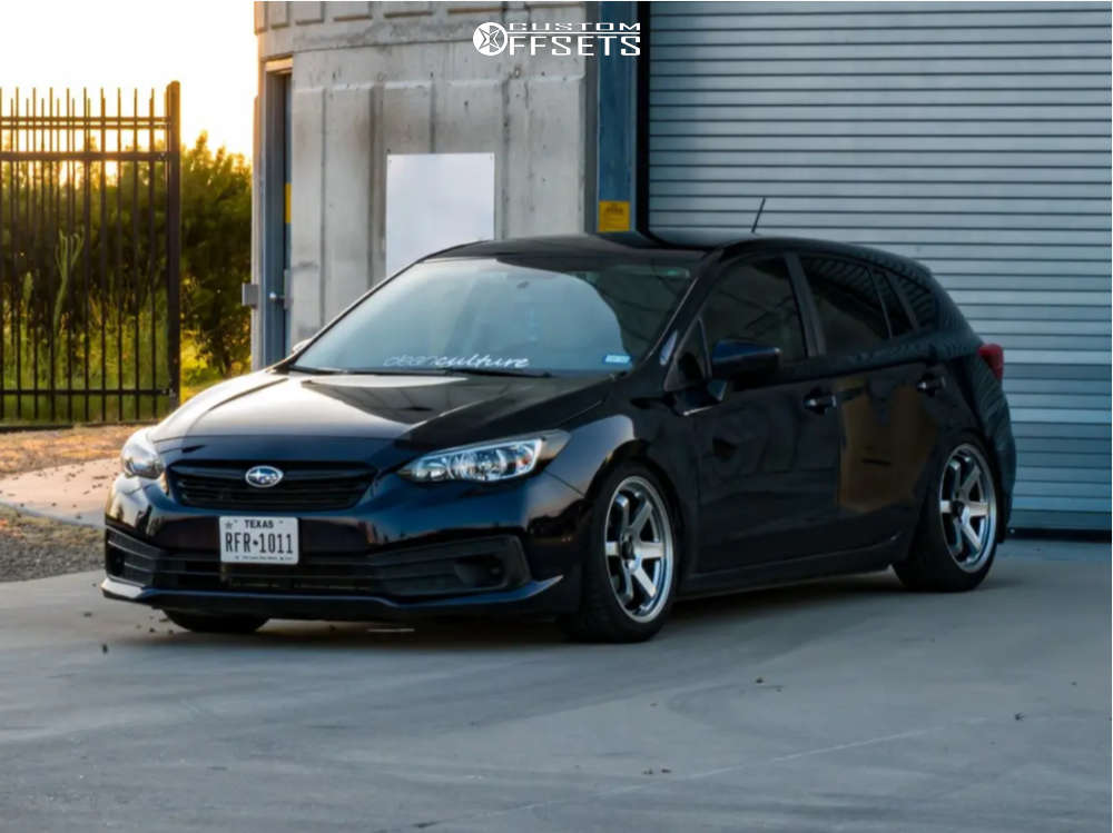 2020 Subaru Impreza with 18x8.5 35 AVID1 AV6 and 225/40R18 Cooper Zeon ...