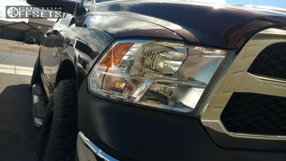 2015 Ram 1500 with 18x9 1 Fuel Anza and 285/65R18 Back Country A/T and ...