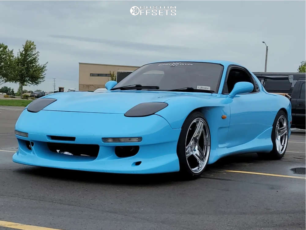 1993 Mazda RX-7 with 18x9.5 35 Anovia Treble and 235/35R18 Vercelli ...