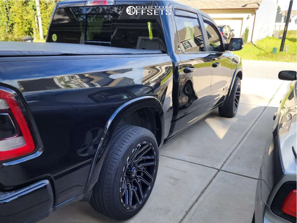2019 Ram 1500 with 22x10 -19 TIS 554BM and 285/45R22 Goodyear Eagle ...