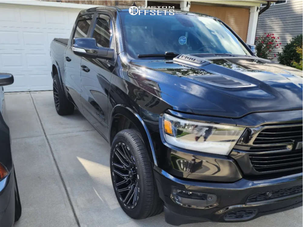 2019 Ram 1500 with 22x10 -19 TIS 554BM and 285/45R22 Goodyear Eagle ...