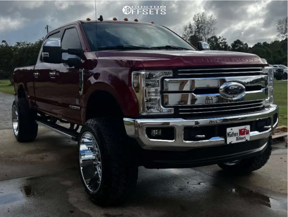 2019 Ford F-250 Super Duty with 24x14 -76 Hostile Fury and 37/13.5R24 ...