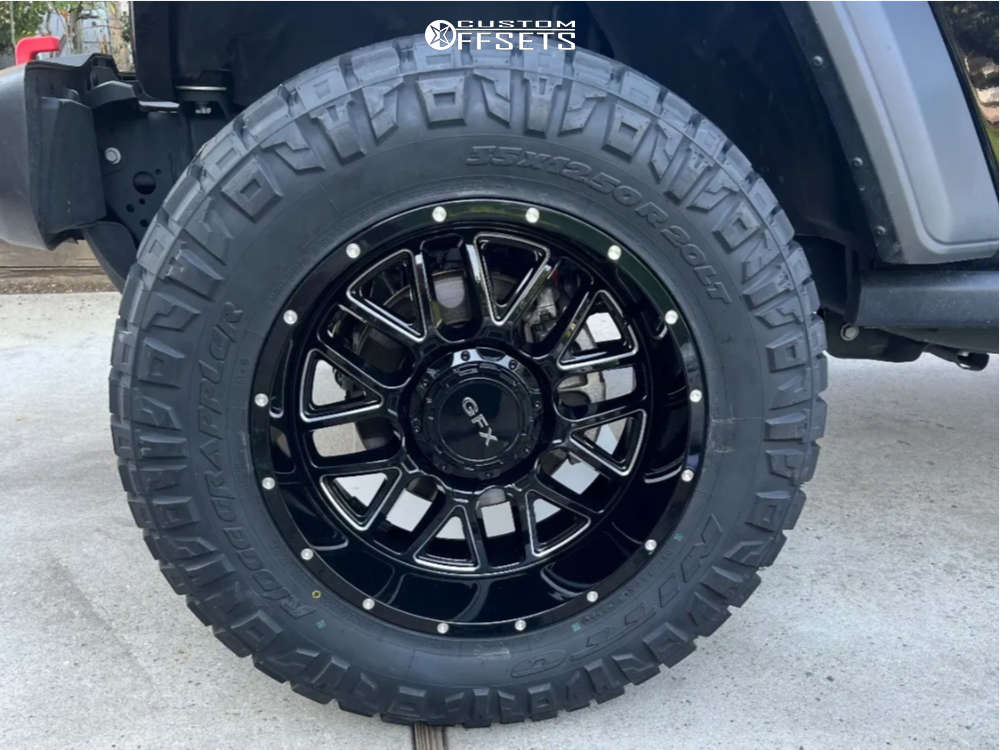 2021 Jeep Wrangler with 20x10 -19 G-FX Tm5 and 35/12.5R20 Nitto Ridge ...
