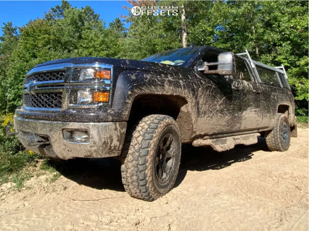 2015 Chevrolet Silverado 1500 with 17x9 -12 Fuel Beast and 295/70R17 ...