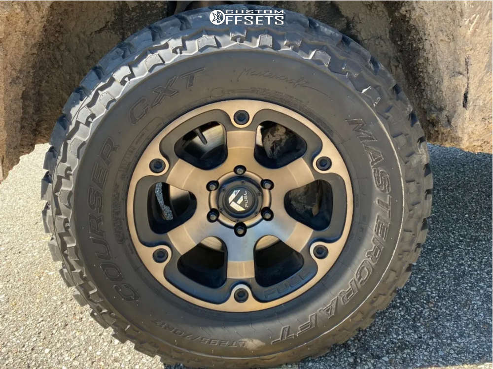 2015 Chevrolet Silverado 1500 with 17x9 -12 Fuel Beast and 295/70R17 ...