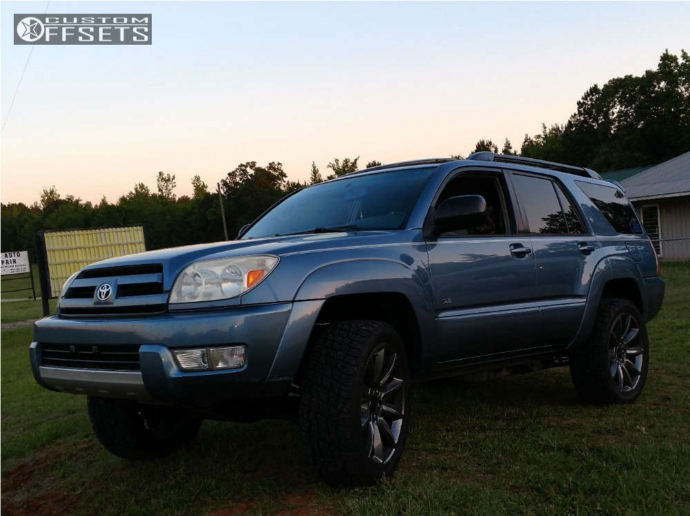 2004 Toyota 4Runner with 22x9 31 OEM Wheels Spaced Out Stockers and 285 ...