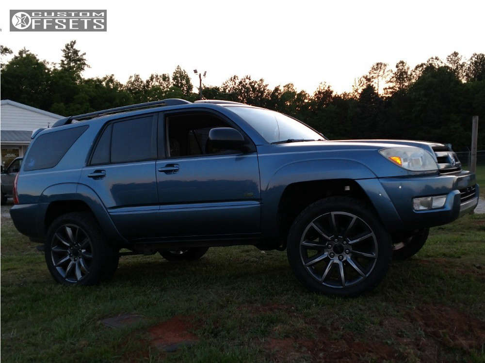 2004 Toyota 4Runner with 22x9 31 OEM Wheels Spaced Out Stockers and 285 ...
