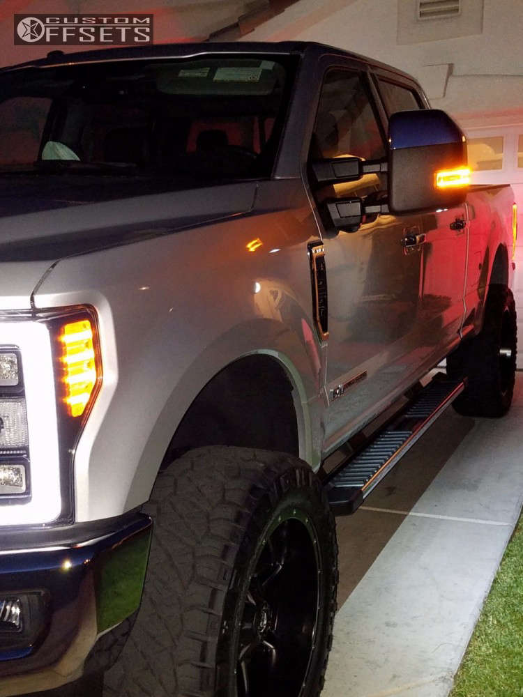 2017 Ford F-250 Super Duty with 22x10 -24 Fuel Maverick D538 and 35/12 ...