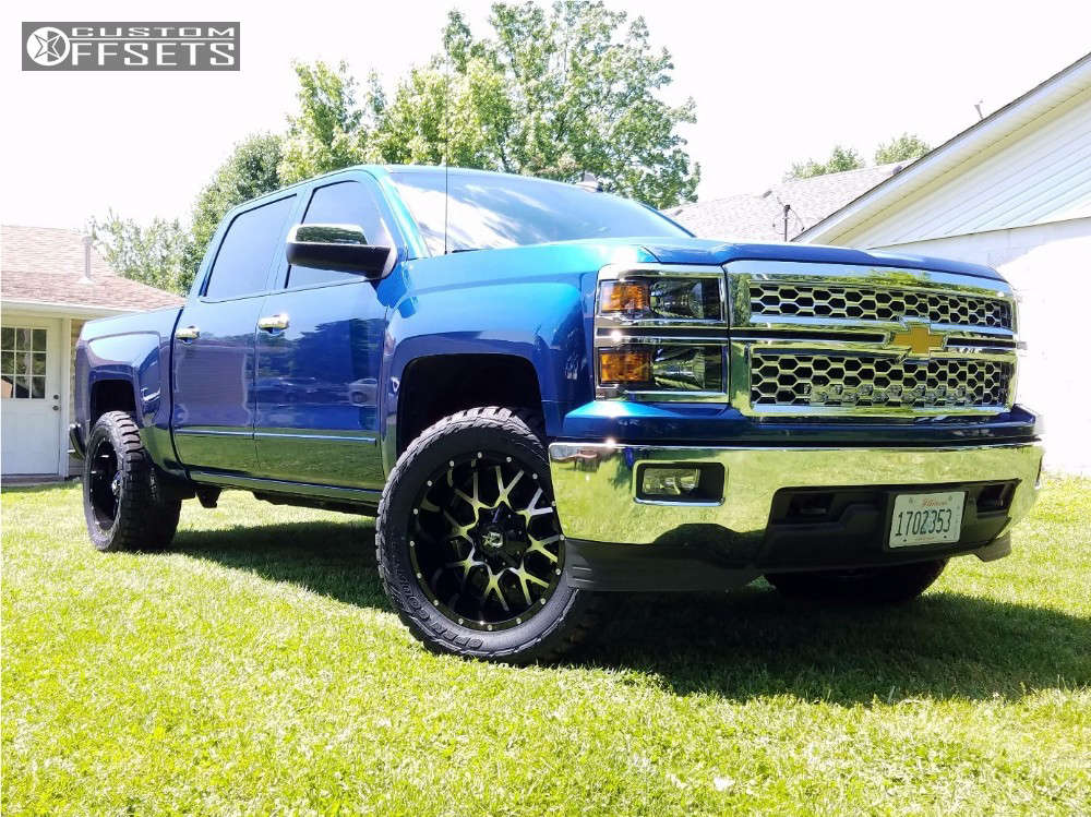 2015 Chevrolet Silverado 1500 with 20x10 -19 Dropstars 645mb and 33/12 ...