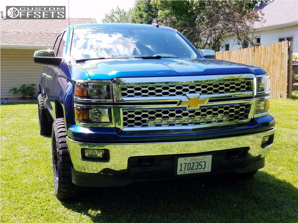 2015 Chevrolet Silverado 1500 with 20x10 -19 Dropstars 645mb and 33/12 ...