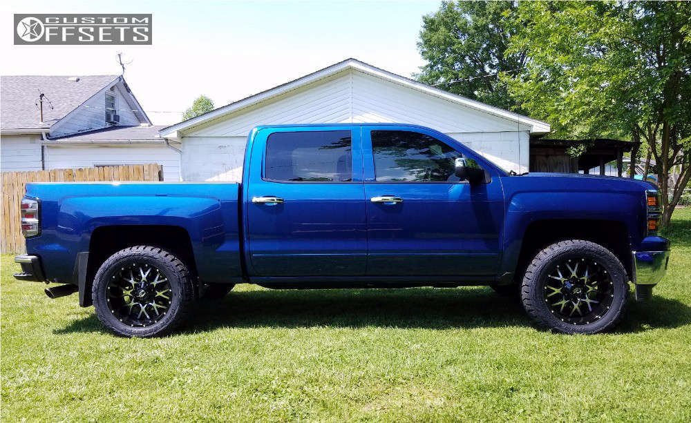 2015 Chevrolet Silverado 1500 with 20x10 -19 Dropstars 645mb and 33/12 ...