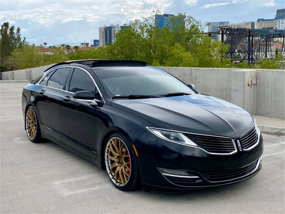 2016 Lincoln MKZ with 20x9.5 48 SimboloX Design Milan and 255/35R20 Michelin Pilot Sport 4 S and ...