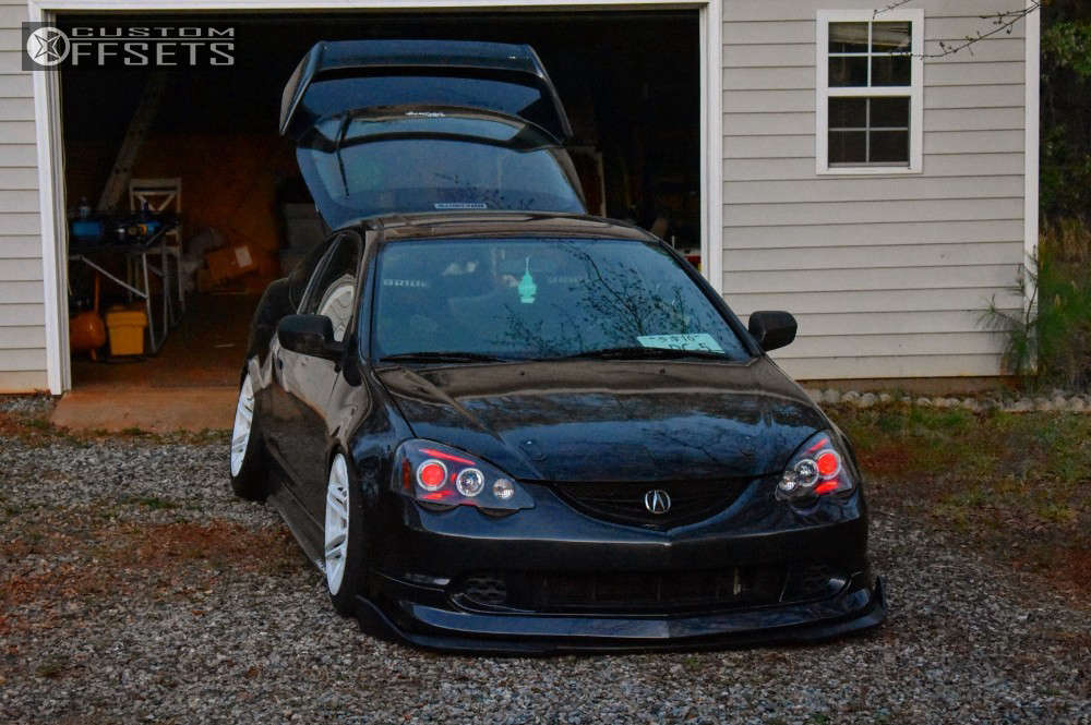 2004 Acura RSX with 17x9 10 Cosmis Racing MRII and 215/40R17 Nankang NS ...