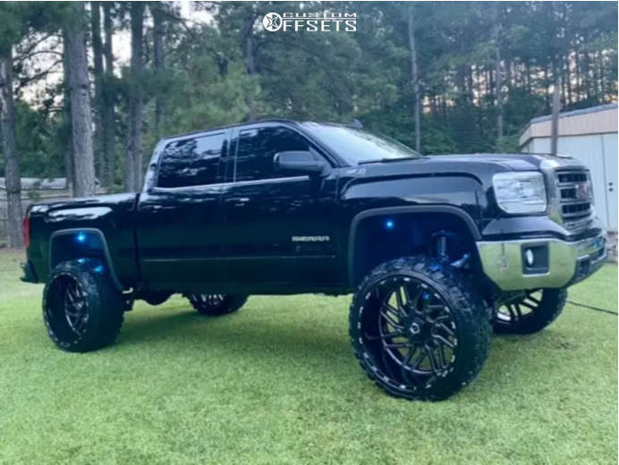 2015 GMC Sierra 1500 with 26x14 -76 TIS 544BM and 37/13.5R26 Gladiator ...