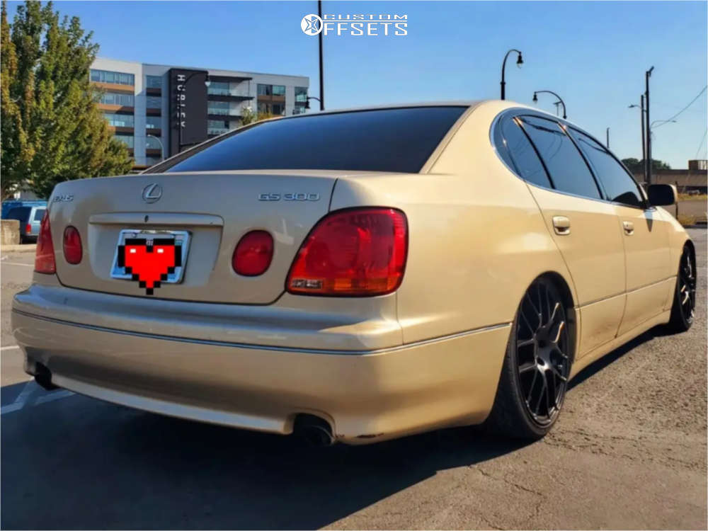 2003 Lexus GS300 with 19x8.5 35 Enkei Raijin and 225/35R19 Venom Power ...