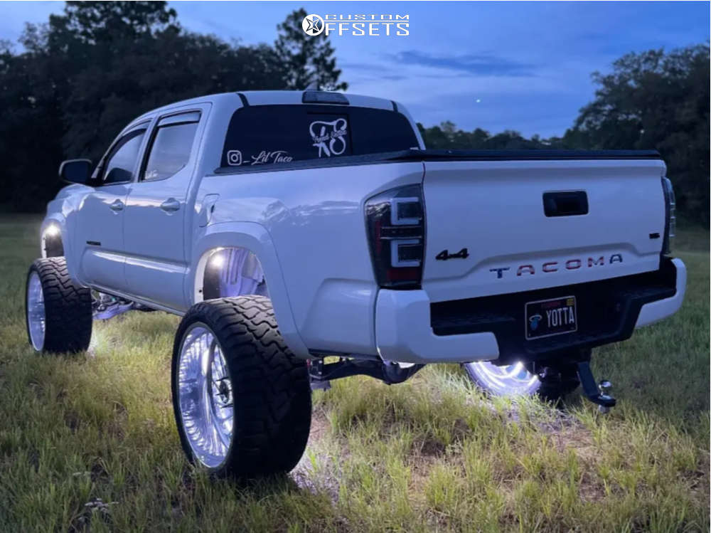 2019 Toyota Tacoma with 24x12 -44 KG1 Forged Bender and 33/12.5R24 ...
