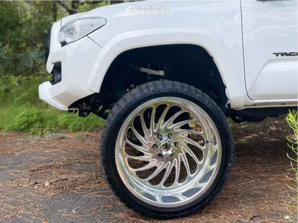 2019 Toyota Tacoma with 24x12 -44 KG1 Forged Bender and 33/12.5R24 ...