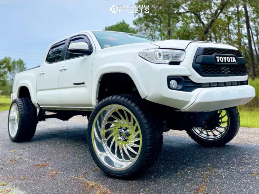 2019 Toyota Tacoma with 24x12 -44 KG1 Forged Bender and 33/12.5R24 ...