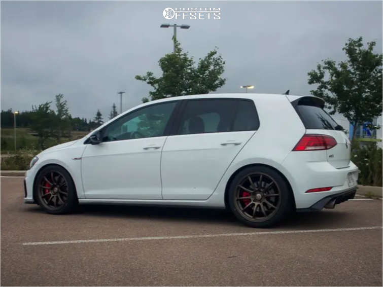 2018 Volkswagen GTI with 18x8.5 45 Superspeed Rf03rr and 255/35R18 Firestone Firehawk Indy 500 ...