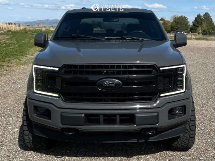 2018 Ford F-150 with 20x10 -19 TIS 560B and 33/12.5R20 Nitto Ridge ...