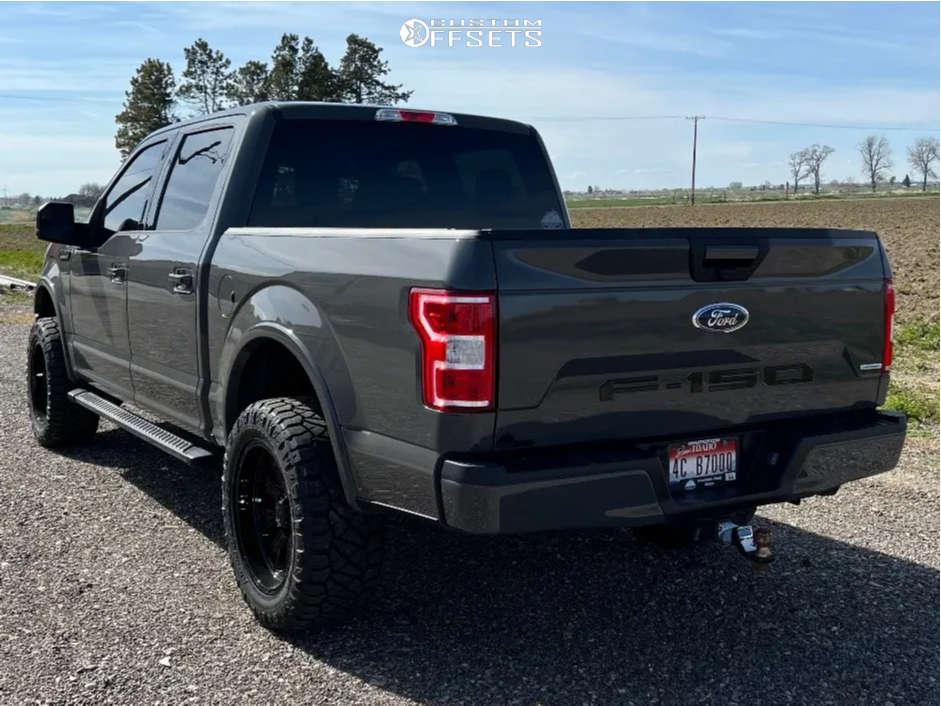 2018 Ford F-150 with 20x10 -19 TIS 560B and 33/12.5R20 Nitto Ridge Grappler and Suspension Lift ...