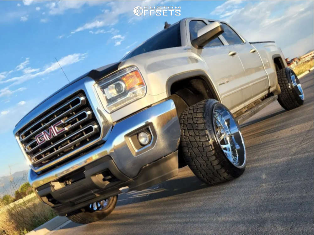 2018 GMC Sierra 2500 HD with 24x14 -72 Tuff T2a and 305/35R24 Nitto ...