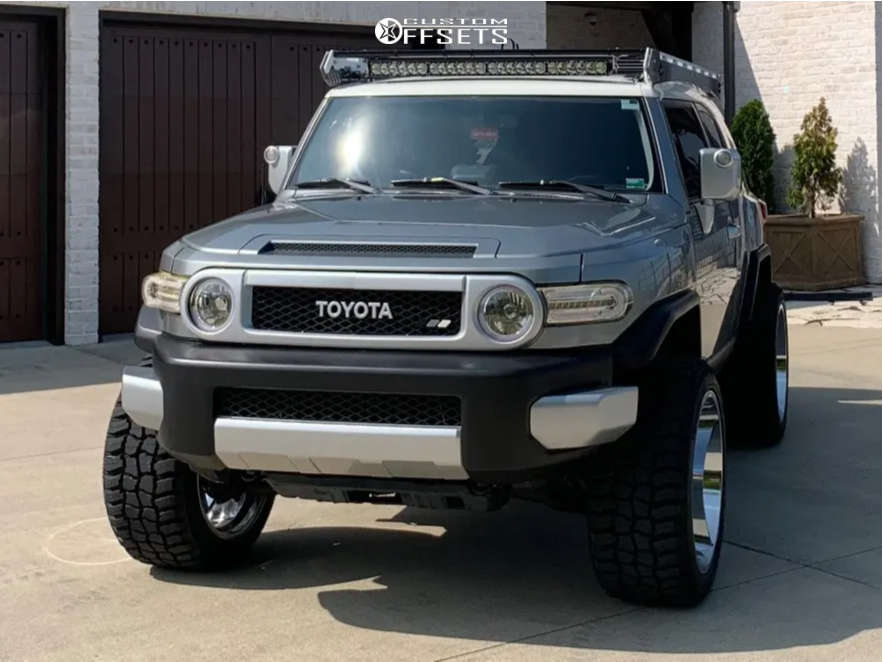 2012 Toyota FJ Cruiser with 22x12 -51 ARKON OFF-ROAD Caesar and 33/12 ...