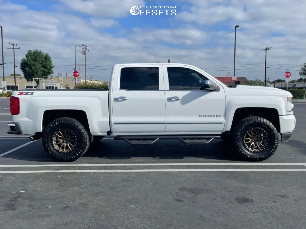 2018 Chevrolet Silverado 1500 with 18x9 1 Fuel Rebel and 35/12.5R18 ...