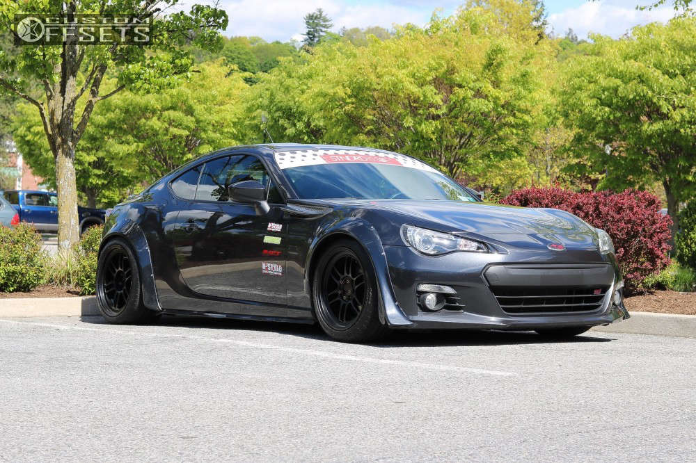 2013 Subaru BRZ with 17x9 22 Enkei RPF1 and 245/40R17 Continental Dws ...