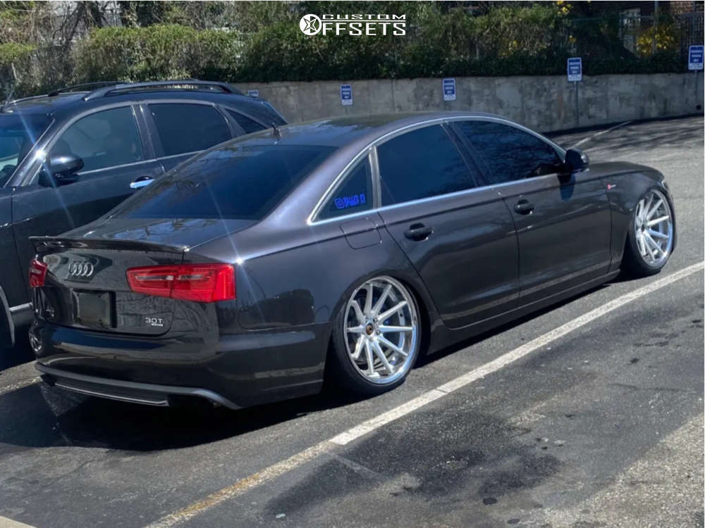 2012 Audi A6 Quattro with 20x10.5 38 Ferrada FR4 and 275/30R20 Continental Extremecontact Dws06 ...