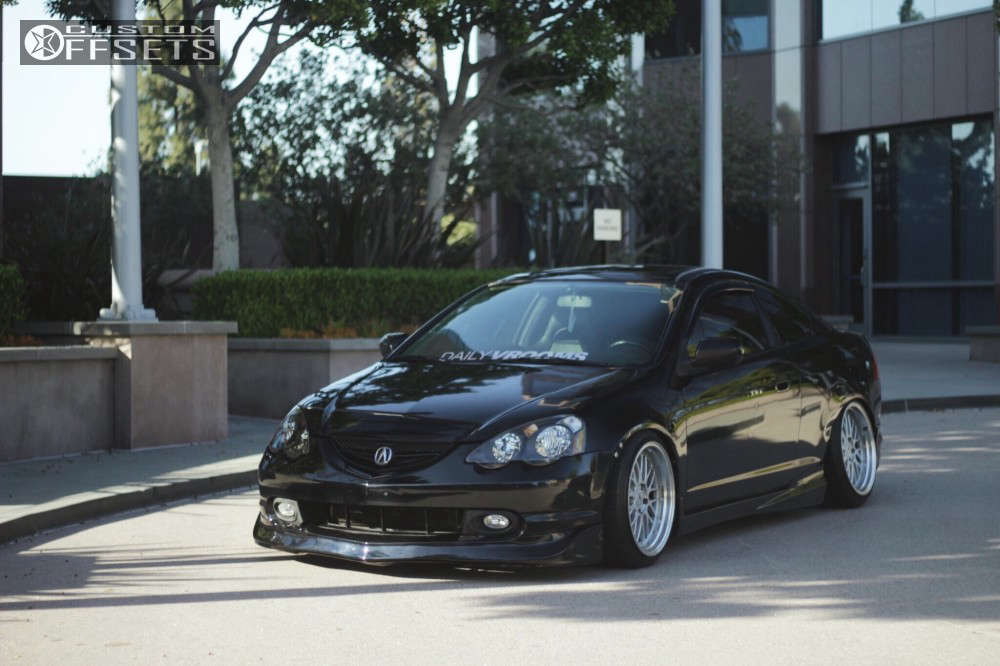 2002 Acura RSX with 18x9.5 28.6499 ESR Sr05 and 215/40R18 Nitto Neo Gen ...