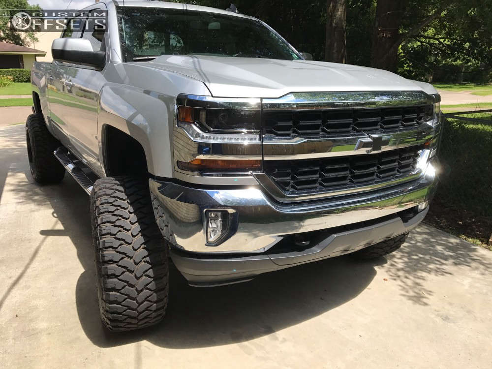 2016 Chevrolet Silverado 1500 with 22x14 -76 Red Dirt Road Rd01 and 37/13.5R22 Free Passer Ct404 ...